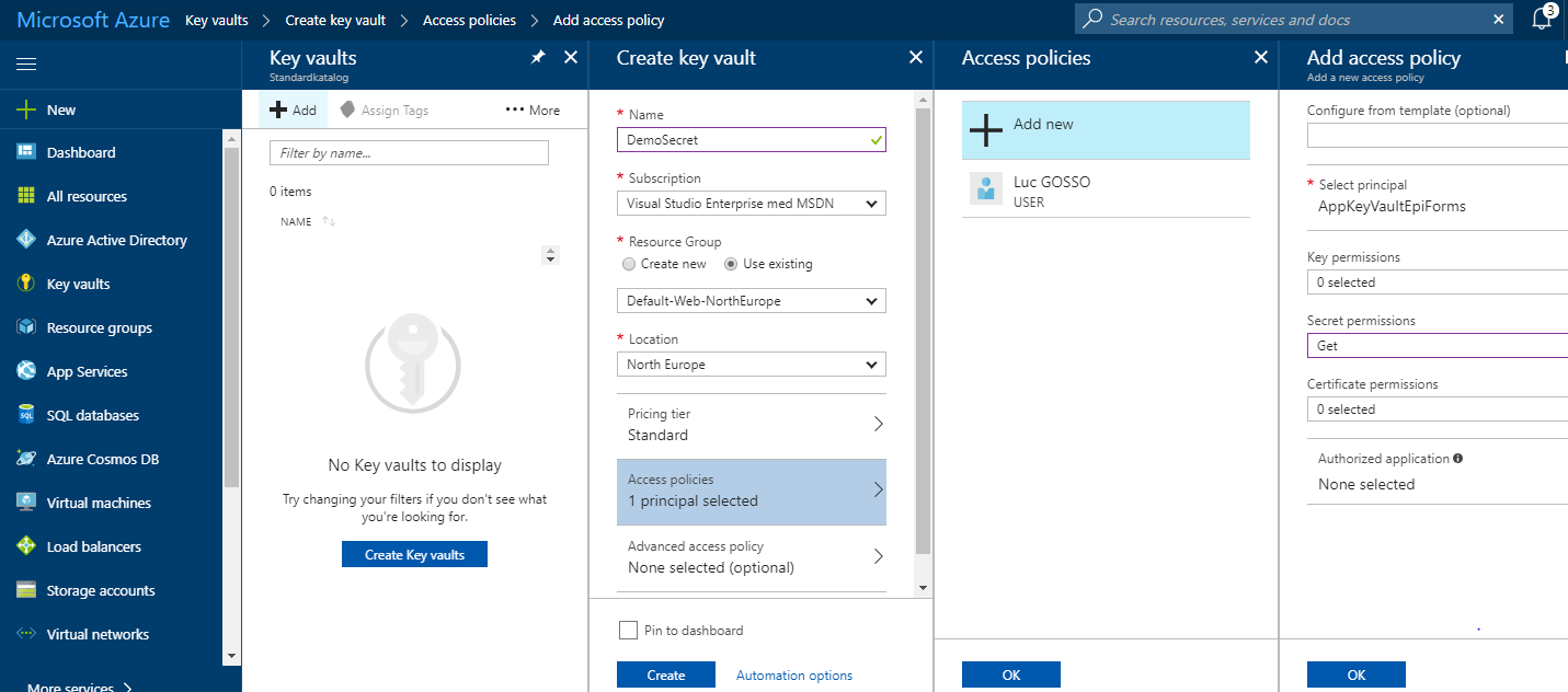 Setup Guide Azure Keyvault With Azure Active Directory Authentication Gosso Optimizely Devblog